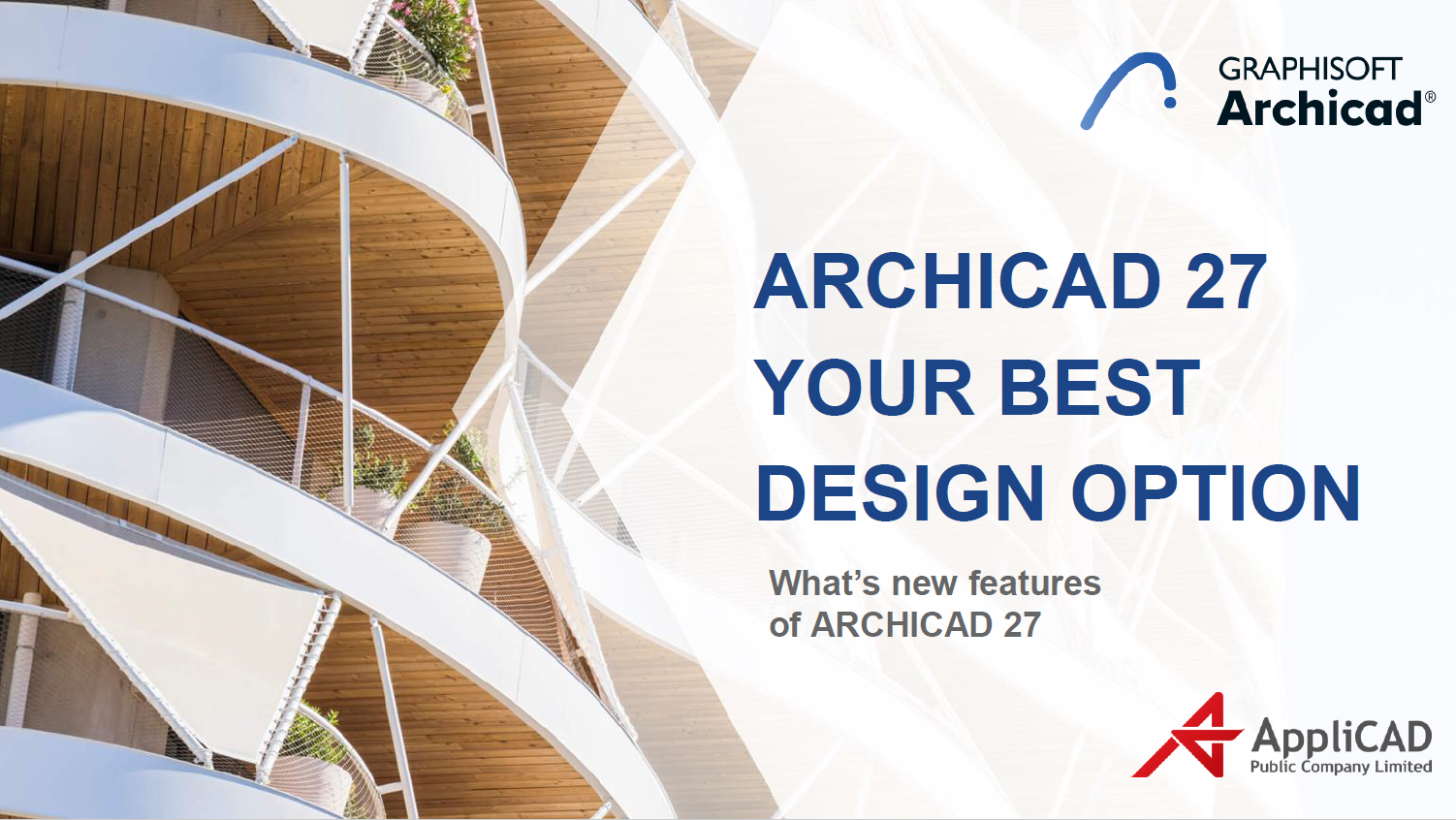 What's New - ArchiCAD 27 YOUR BEST DESIGN OPTION – applicadthai.com