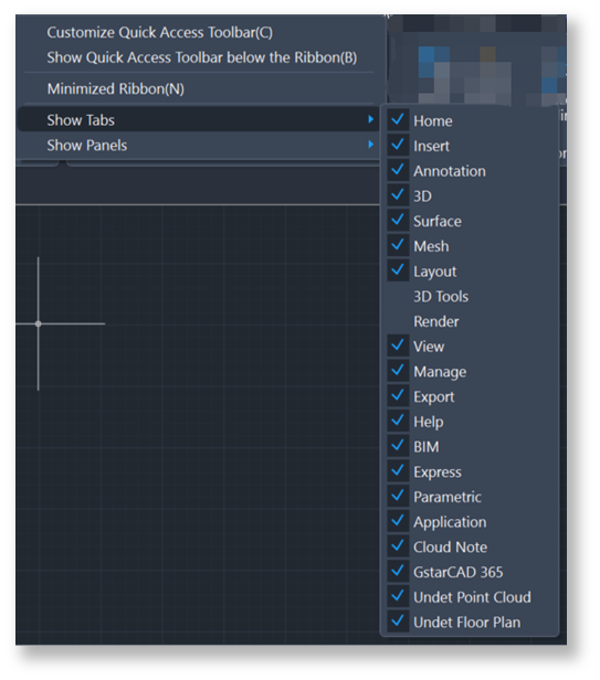 Interface Reconstruction เมนูรูปแบบใหม่ GstarCAD2026 – applicadthai.com
