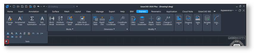 Interface Reconstruction เมนูรูปแบบใหม่ GstarCAD2026 – applicadthai.com